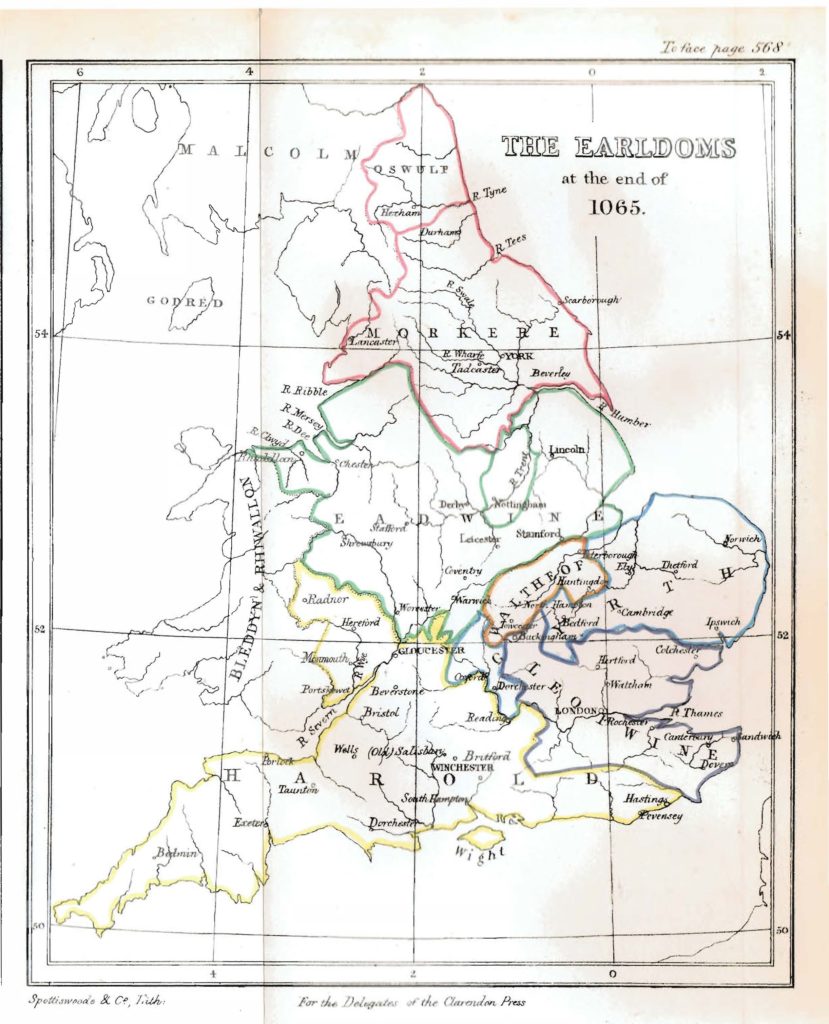 English Earldoms of 1065 – Historical Britain Blog